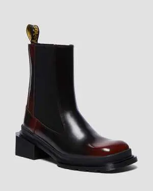 Dr. Martens Maybole Square Toe Chelsea Boots - Red