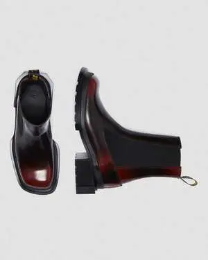 Dr. Martens Maybole Square Toe Chelsea Boots - Red