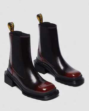 Dr. Martens Maybole Square Toe Chelsea Boots - Red