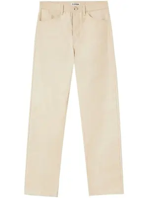 JIL SANDER Mid-rise Straight-leg Denim Jeans - Neutrals