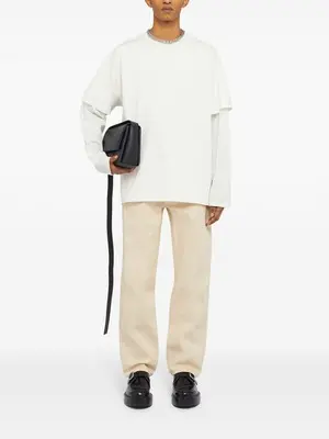 JIL SANDER Mid-rise Straight-leg Denim Jeans - Neutrals