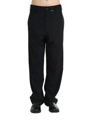 Marni Straight-leg Trousers With Embroidered Logo