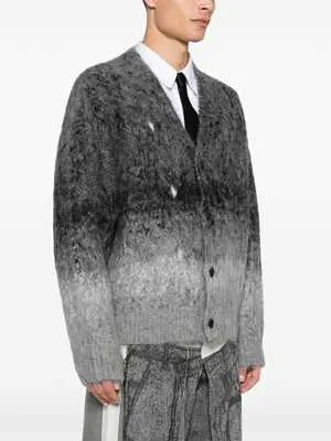 FENG CHEN WANG Gradient-effect Cardigan - Grey
