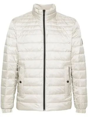 Hugo Boss Logo-patch Padded Jacket - Neutrals