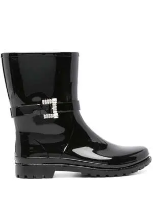 SERGIO ROSSI Crystal-embellished Ankle Boots
