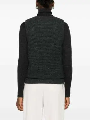 Fabiana Filippi Sequin-embellished Gilet - Grey