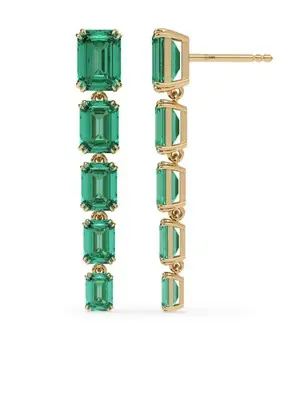 VEYNOU 14kt Yellow Emerald Dangle Earrings