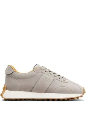 TOD'S Logo-stamp Suede Sneakers - Grey