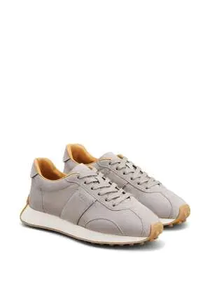 TOD'S Logo-stamp Suede Sneakers - Grey