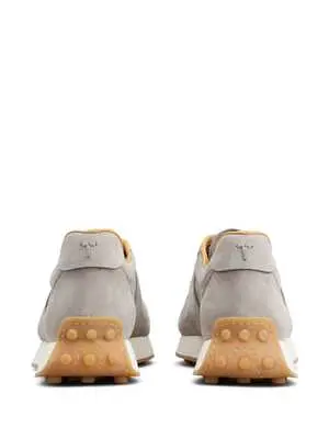 TOD'S Logo-stamp Suede Sneakers - Grey