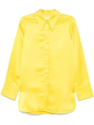 JIL SANDER Satin Shirt - Yellow
