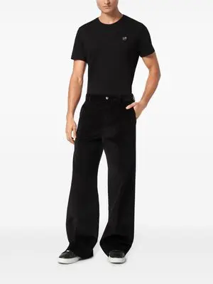 Philipp Plein Wide-leg Velvet Trousers