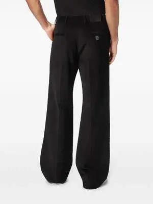 Philipp Plein Wide-leg Velvet Trousers
