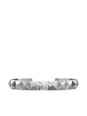 David Yurman Sterling Pyramid Cuff Bracelet - Silver