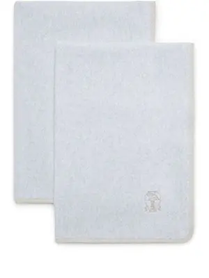 Brunello Cucinelli Logo-embroidered Towel - Grey
