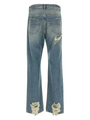 Balenciaga Ripped Straight-leg Jeans
