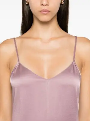 FORTE_FORTE Satin Midi Slip Dress - Pink