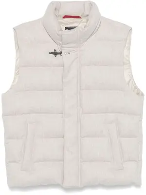 FAY Quilted Virgin Wool Gilet