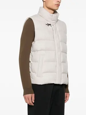 FAY Quilted Virgin Wool Gilet