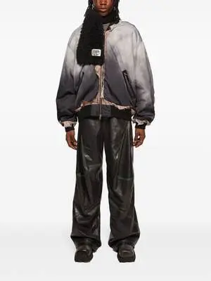 Acne Studios Logo-tag Faux-fur Scarf