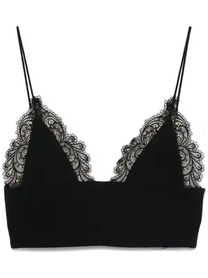 David Koma Lace-detail Cropped Top