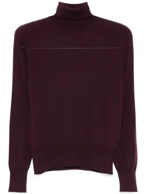 FORTE_FORTE Virgin Wool Sweater - Purple