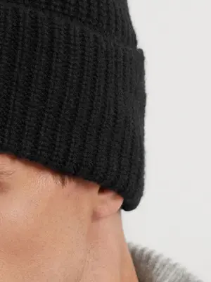 Brunello Cucinelli Cashmere Beanie - Black