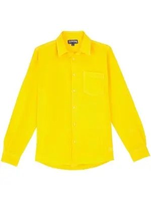 Vilebrequin Long-sleeve Linen Shirt - Yellow