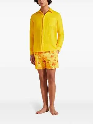 Vilebrequin Long-sleeve Linen Shirt - Yellow