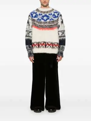 Sacai Brushed-effect Sweater