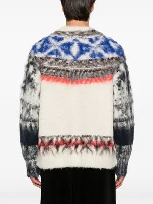Sacai Brushed-effect Sweater