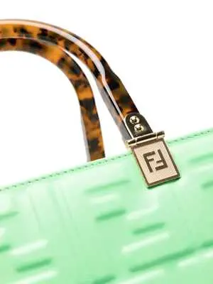 Fendi Ff Logo-embossed Tote