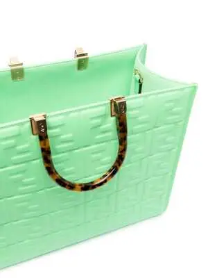 Fendi Ff Logo-embossed Tote