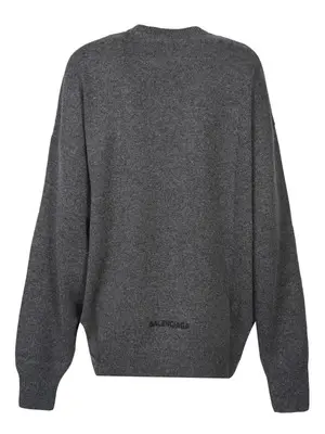 Balenciaga Logo Intarsia-knit Jumper