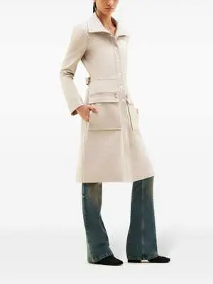 COURREGES Reedition Mid-length Coat - Neutrals
