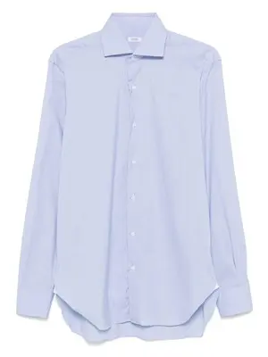 BARBA NAPOLI Poplin Shirt - Blue