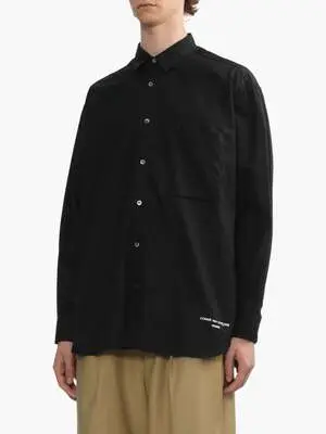 Comme Des Garçons Logo-detail Pocket Shirt - Black