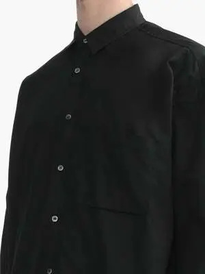 Comme Des Garçons Logo-detail Pocket Shirt - Black