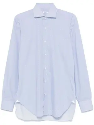 BARBA NAPOLI Patterned-jacquard Shirt