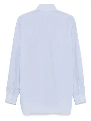 BARBA NAPOLI Patterned-jacquard Shirt