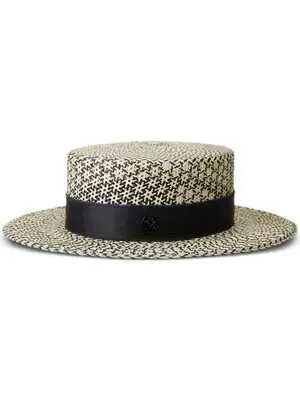 MAISON MICHEL Kiki Straw Fedora - Neutrals