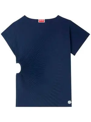 Kenzo Sunray-pleated T-shirt