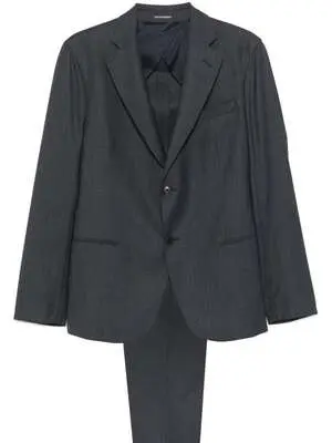 Emporio Armani Virgin Wool Suit - Blue