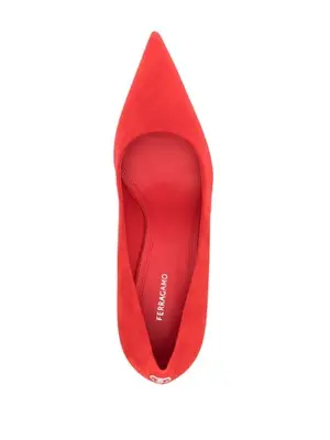 FERRAGAMO 70mm Elydea Pumps - Red