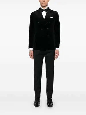 Tagliatore Velvet Double-breasted Blazer