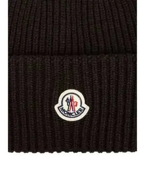 Moncler Logo Patch Beanie
