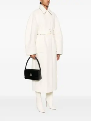 ANINE BING Croc-effect Leather Shoulder Bag