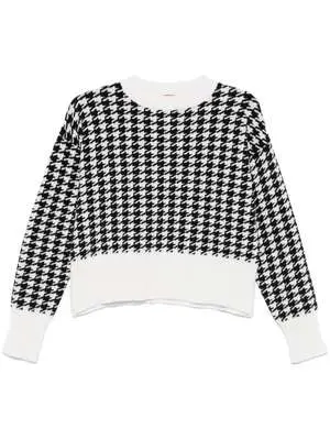 Hugo Houndstooth-intarsia Sweater