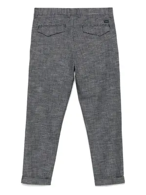 BOSS Tapered Cropped Trousers - Blue