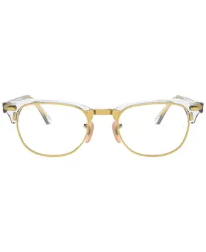 Ray-ban Clubmaster Optics Square Frame Eyeglasses - Transparen